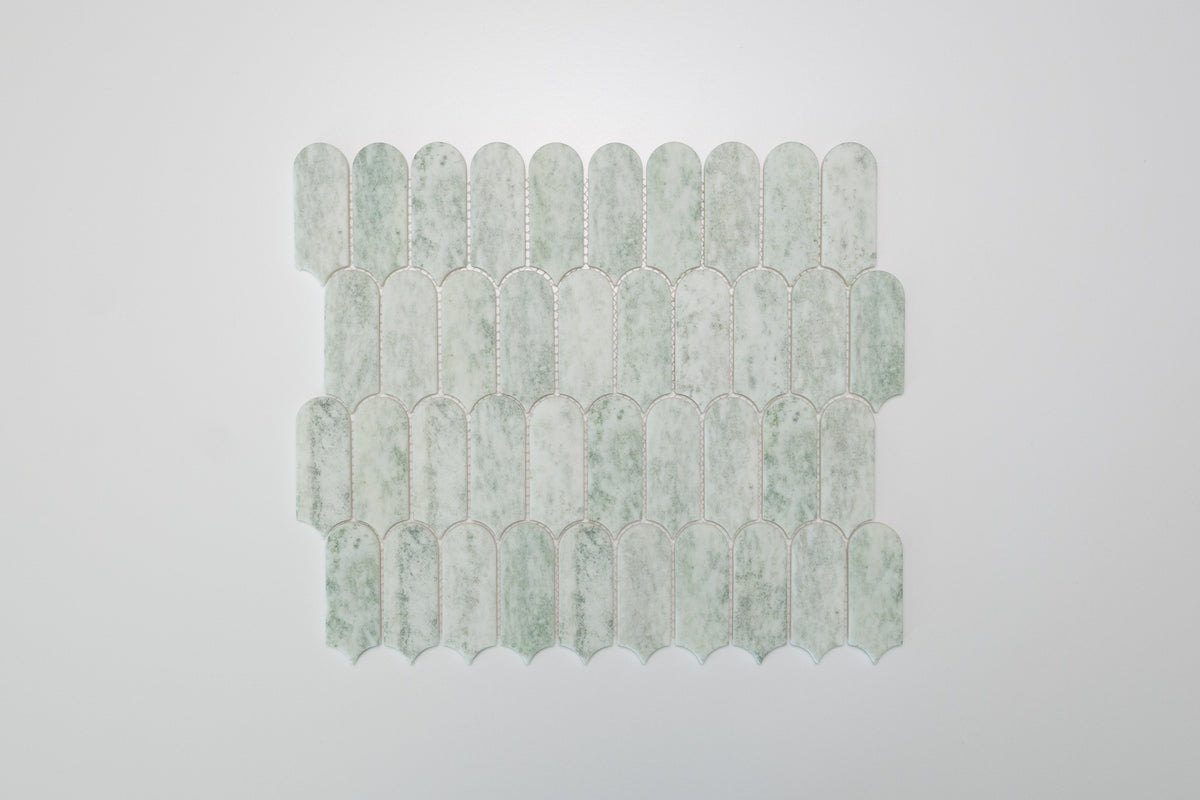 Emerald Green Feather Mosaic | Stylish Bathroom & Kitchen Tiles |Perth ...
