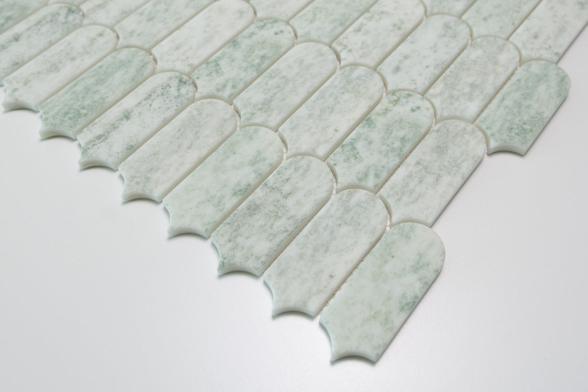 Emerald Green Feather Mosaic | Stylish Bathroom & Kitchen Tiles |Perth ...